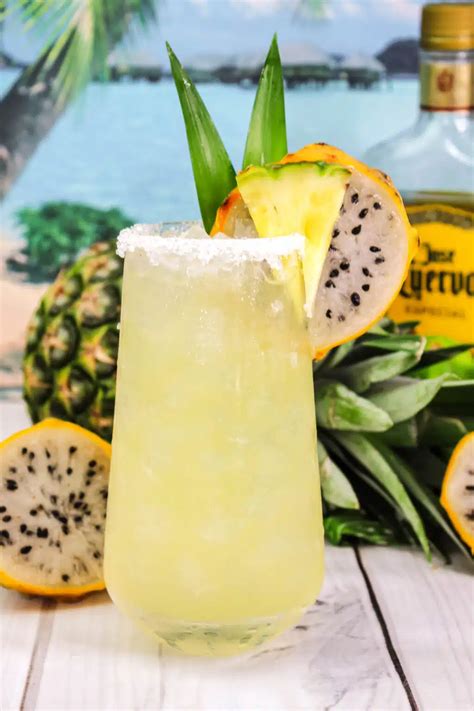 Pineapple Dragon Fruit Margarita
