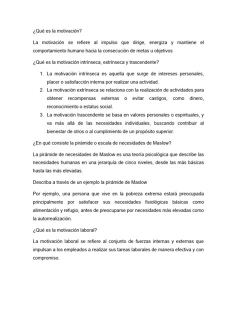 Motivacion Empresarial Pdf Motivación Motivacional