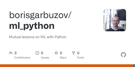 Github Borisgarbuzovmlpython Mutual Lessons On Ml With Python