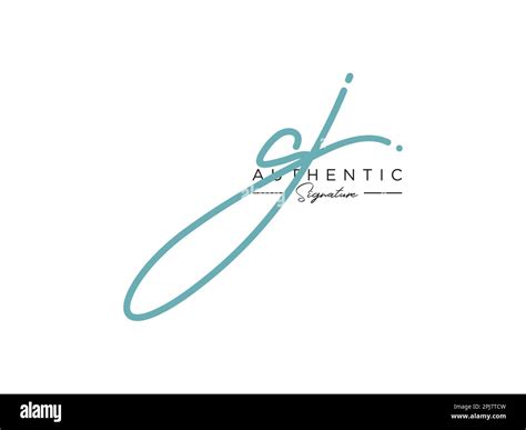 Aj Signature Logo Template Vector Stock Vector Image And Art Alamy