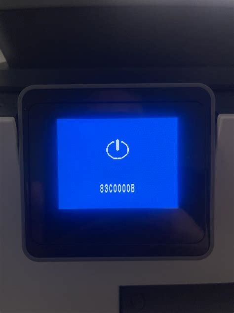 Solved Blue Screen Display And Error Code 83c0000b Hp Officejet P Hp Support Community