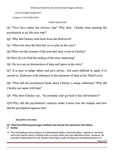 1079 c 2457 third level short ques download free pdf memory oral