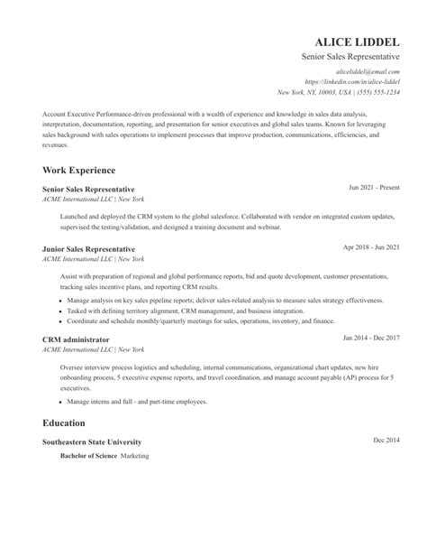 Resume Sample