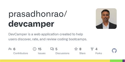 GitHub Prasadhonrao Devcamper DevCamper Is A Web Application Created To Help Users Discover