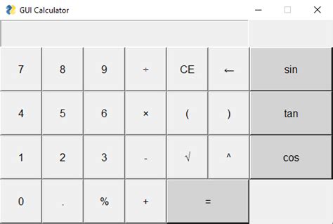 Calculator Pysimplegui Documentation