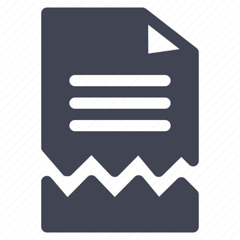 Document Documents File Format Paper Torn Icon