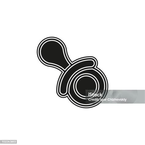 벡터 아이 젖꼭지 일러스트 레이 션아기 어린이 기호수 면 장난감 기호 0명에 대한 스톡 벡터 아트 및 기타 이미지 0명 벡터 상징 Istock