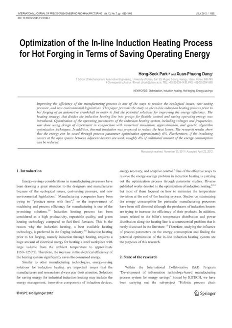 pdf optimization of the in line induction heating process dokumen tips