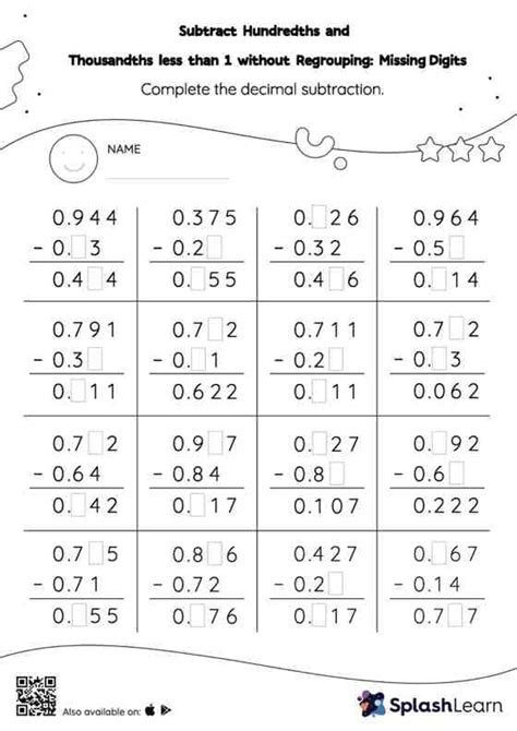 Decimal Operations Worksheets Free And Printable Splashlearn Page 20