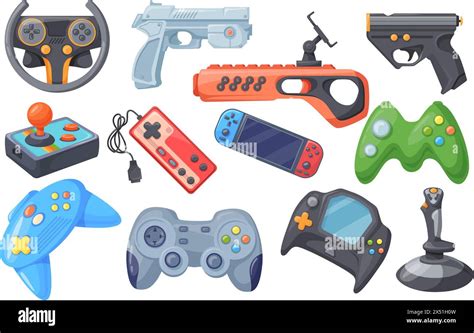 Videogame Joypads Game Controller Or Joystick For Remote Control Consoles Arcade Videogames