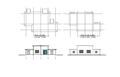 Dwg Drawing Factory Building Plan Section Elevation Autocad File Free Download