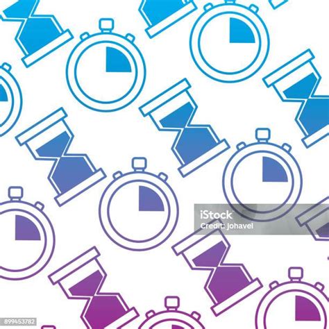 스톱 워치 또는 모래 시계 시간 패턴 이미지와 크로 노 미터 2 위 상 종류에 대한 스톡 벡터 아트 및 기타 이미지 2 위 상 종류 개념 계시기 Istock