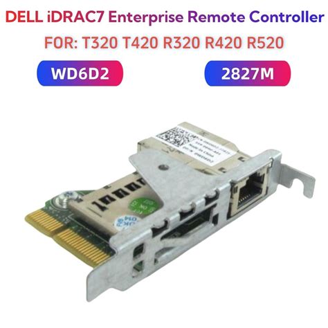 Dell Poweredge Server T320 T420 R320 R420 R520 Remote Access Controller