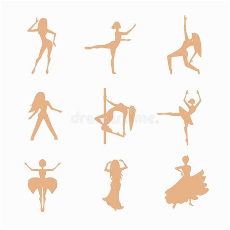 People Dance Icons Set Vector Stock Vector Illustration Of Beauty