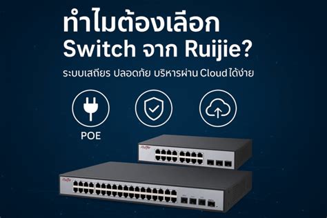 Ruijie ทำไมต้องเลือก Switch จาก Ruijie สำหรับระบบเครือข่าย