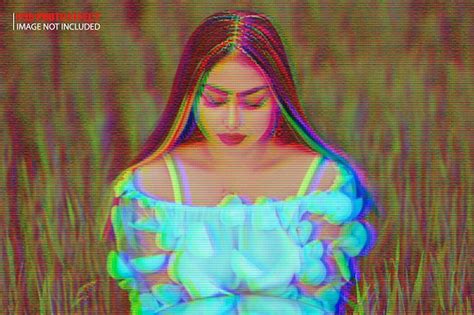 Premium PSD Rgb Color Split Channel Photo Effect