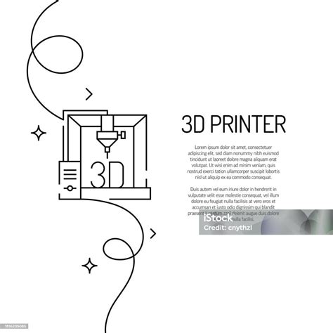 3d 프린터 아이콘의 연속 선 그리기입니다 손으로 그린 상징 벡터 일러스트 레이 션 0명에 대한 스톡 벡터 아트 및 기타 이미지 0명 3차원 인쇄 3차원 형태