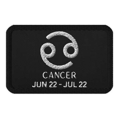 Cancer Zodiac Embroidered Patches