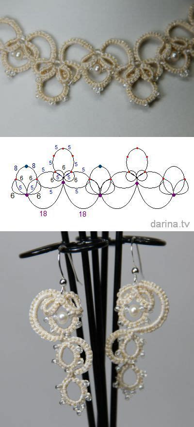 фриволите Tatting Jewelry Needle Tatting Patterns Shuttle Tatting Patterns