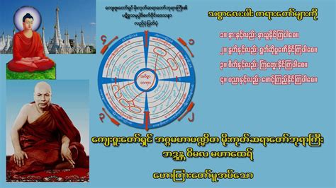ကျေးဇူးတော်ရှင် အဂ္ဂမဟာပဏ္ဍိတ မိုးကုတ်ဆရာတော်ဘုရားကြီး ဝိမလ မဟာထေရ် ဟောကြားအပ်သော သစ္စာတရားတော
