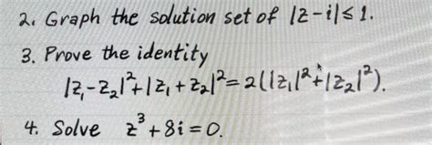 solved 2 graph the solution set of 12 ils 1 3 prove the