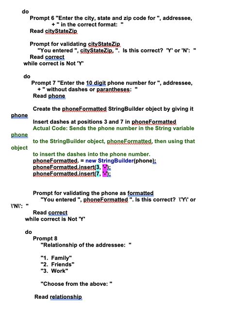 input scanner phoneformatted stringbuilder another