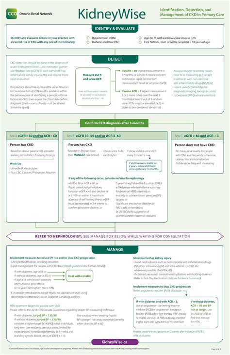 Ckd Clinical Process Map Corhealth Ontario