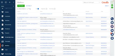 Mailbox Section For Creatio Creatio Marketplace