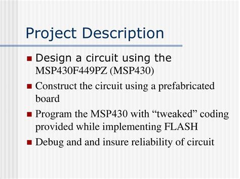 Msp430 Project Ppt Download
