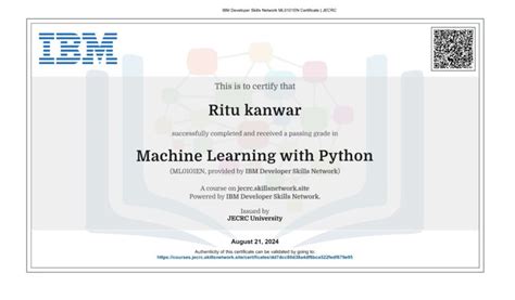 ritu kanwar on linkedin machinelearning python datascience ibm jecrcuniversity…