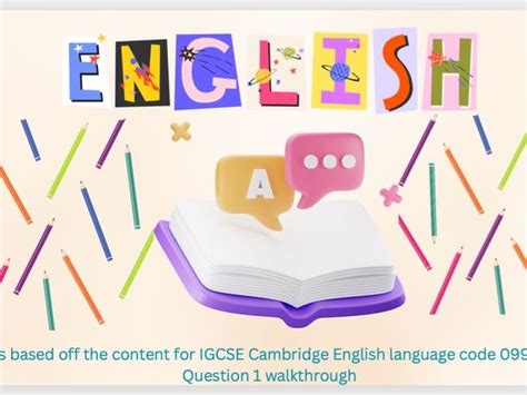 Igcse English Language Exam Paper Detailed Walkthrough Paper 1 Question 1 Only Teaching Resources