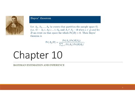 Bayesian Estimation And Inference Chapter 10 Notes Stat 101 Studocu