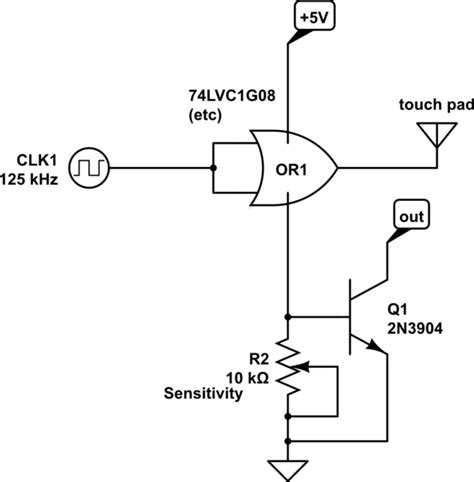 Multiplexer How To Make Fast Capacitive Touch Buttons Without A Microcontroller Electrical