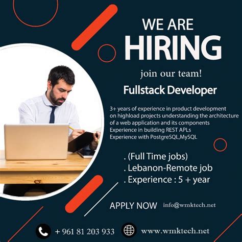 Wmk Tech On Linkedin Hiring Fullstackdeveloper Remotework