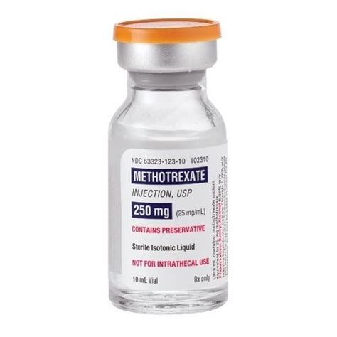 Methotrexate Injection 25 Mg Ml Single Dose Vial 10 Ml Each Mcguff