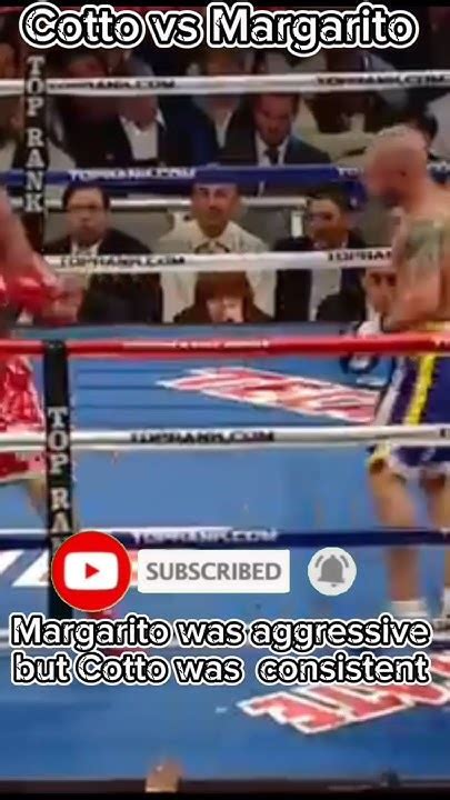 Cotto Vs Margarito Everyone Short Boxingmatch Boxing Fight