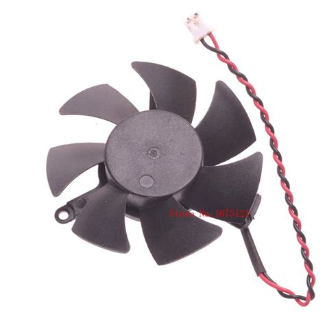 Kuroutoshigou Nvidia Geforce Gt520 용 45mm 01a 2 핀 비디오 카드 Vga 쿨러 팬 1gb 그래픽 카드 냉각팬 And 쿨링