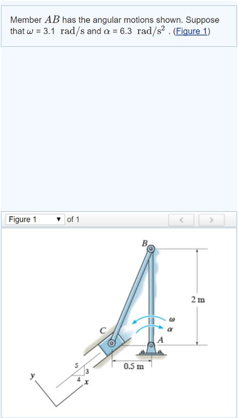 solved 1 determine the velocity of the slider block c at