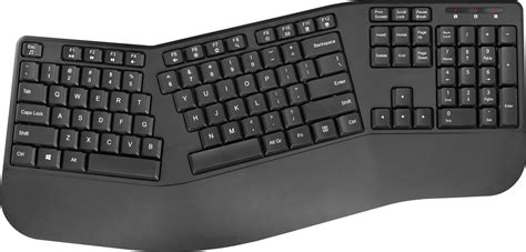 Insignia Full Size Wireless Ergonomic Membrane Keyboard Black NS PK KCB Best Buy