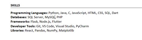 I Feel Like Splitting Up My Skills Section Into 5 Is Inefficient
