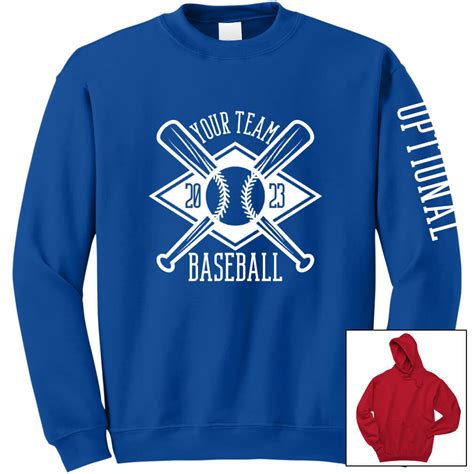 Baseball Team Sweatshirt With Year Personalized Spiritwear