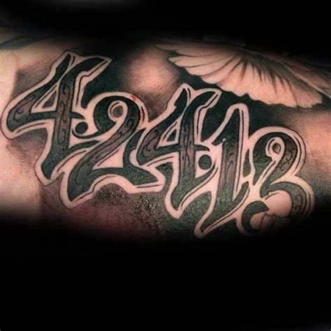 63 Amazing Number Tattoos For Men Number Tattoos Arm Tattoo Numbers