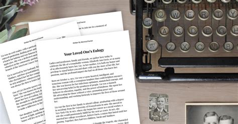 The Eulogy Writers Your Perfect Eulogy Speech In Hrs