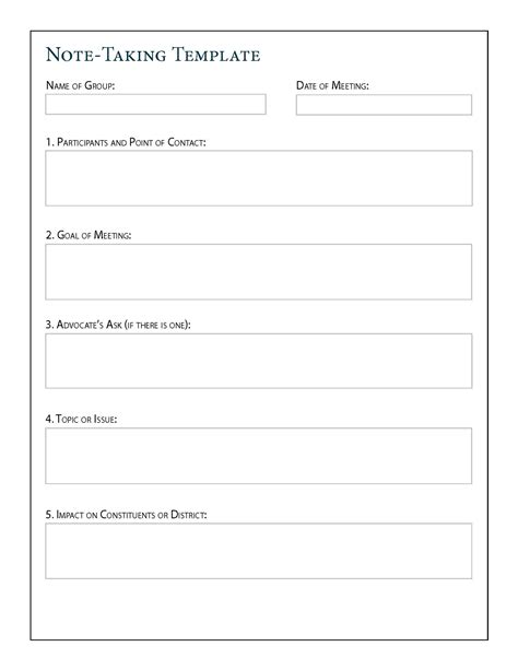 Note Taking Template Ballast Research
