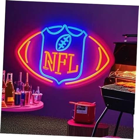 Football Neon Sign For Wall Decorfootball Shaped Neon Light Football