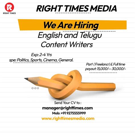 Deepthi Bhupathiraju On Linkedin We Are Hiring Content Writers In