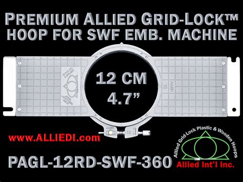 Swf Hoop Embroidery Frame 360 Mm Sew Field Arm Spacing Premium