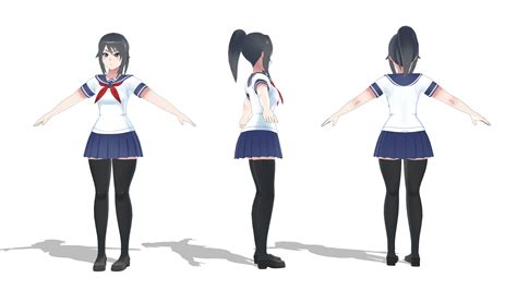 Ayano Aishi Kjech´s Style Model For Mmd Bases Rosana