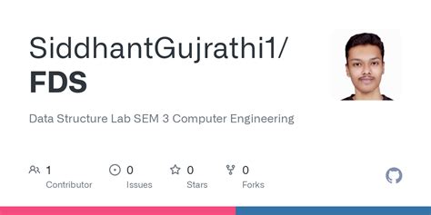 GitHub SiddhantGujrathi FDS Data Structure Lab SEM Computer Engineering