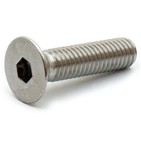 M10 15x35mm Flat Head Socket Cap Screw A2 Stainless Steel Din 7991